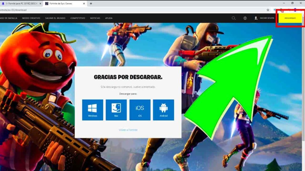Descargar FORTNITE para PC 2021